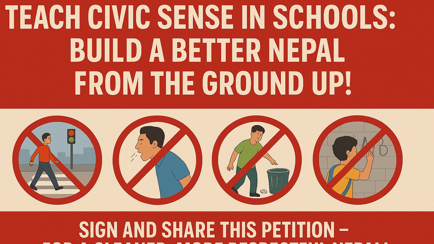 "Teach Civic Sense in Schools: Build a Better Nepal from the Ground Up!"